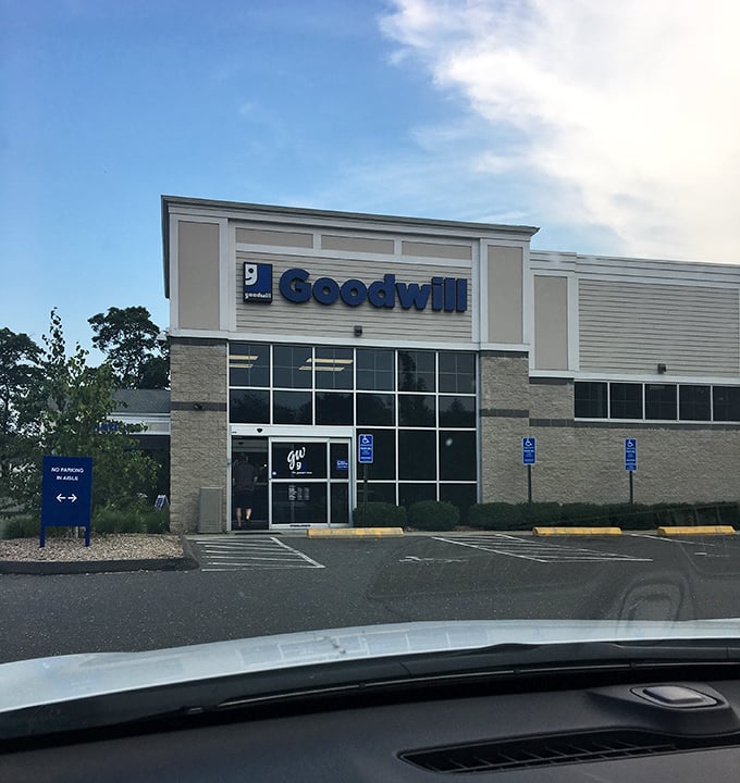 Blue skies and bigger bargains await at Goodwill Westport. The thrift gods are smiling on this particularly well-stocked location.