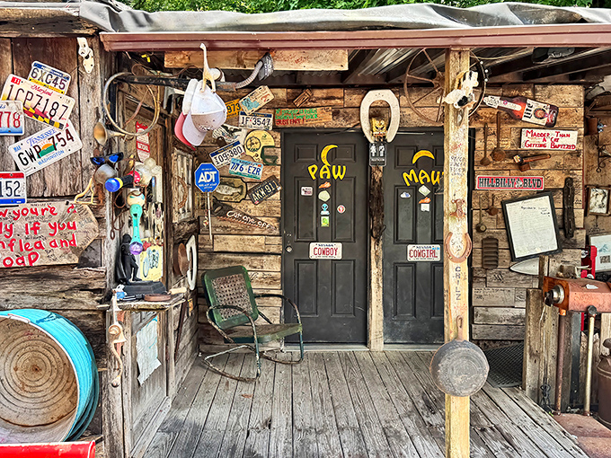 Step through these doors and enter hot dog nirvana &ndash; where license plates and quirky signs are just appetizers for the main event.