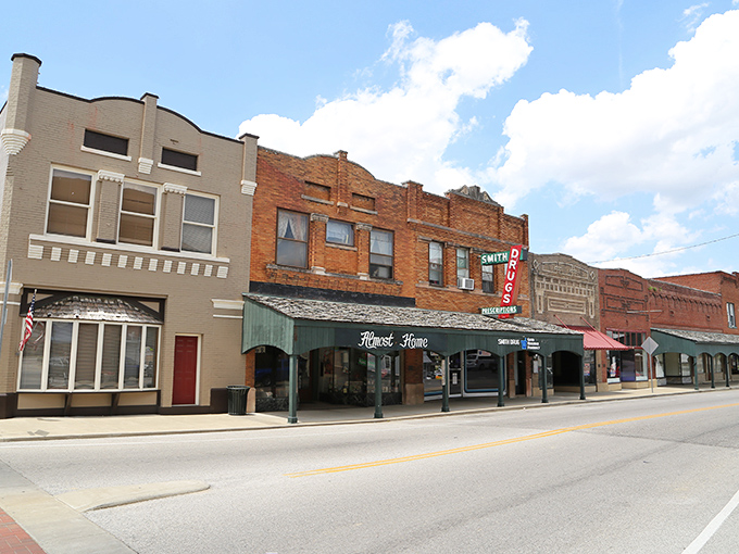 Historic storefronts line Hodgenville's Main Street, where shopping local isn't trendy &ndash; it's tradition.
