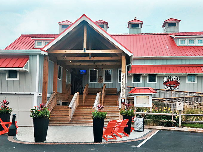 Hooper's Crab House: That red roof and welcoming porch practically scream "Come in, grab a mallet, and stay awhile!"