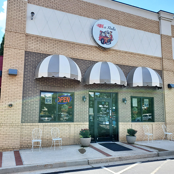 Those white benches out front aren't just for show&mdash;they're for catching your breath after experiencing biscuit nirvana.