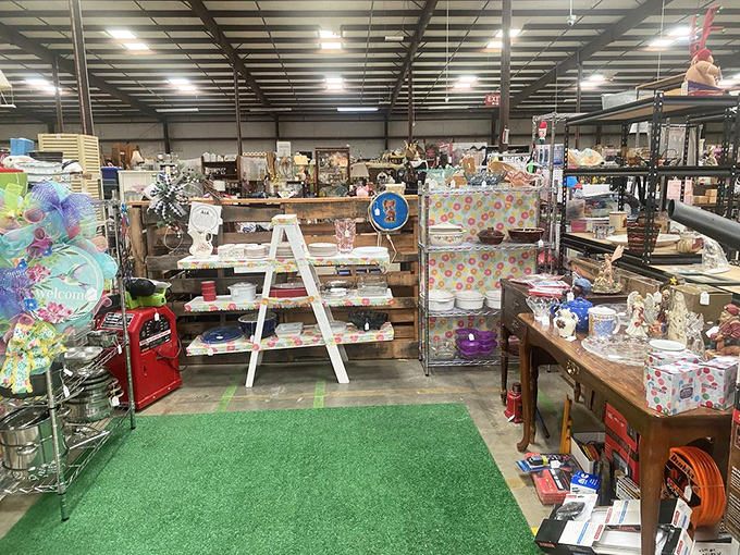 Organized chaos at its finest - every corner promises a new adventure in bargain hunting bliss.