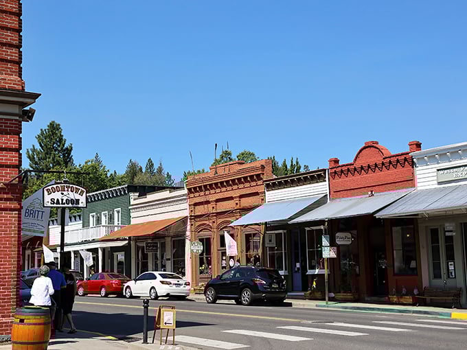 Old West meets modern charm in Jacksonville, where these colorful storefronts have witnessed over 150 years of Oregon history.