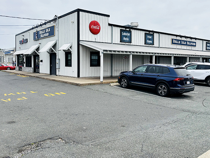 The charming shack feels like a maritime treasure chest waiting to be opened. Those stairs lead to lobster nirvana!