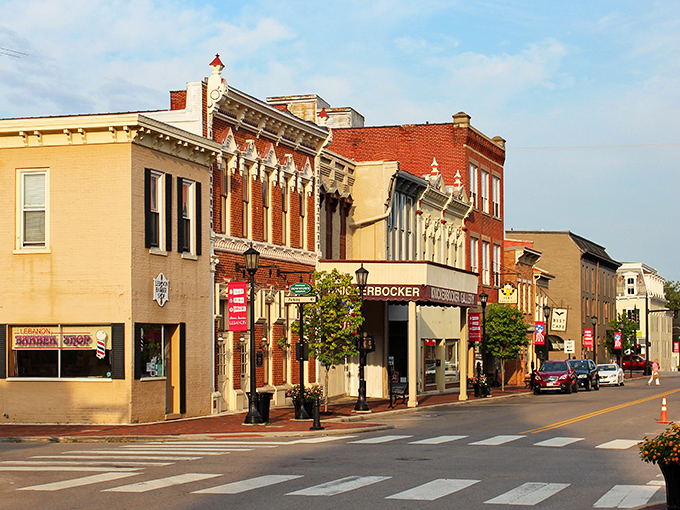 Main Street Lebanon offers a masterclass in "how to make people slow down without using speed bumps." These storefronts have stories older than most Hollywood marriages.