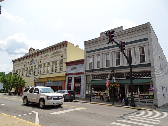 These charming Lewisburg storefronts whisper stories of simpler times and slower living.