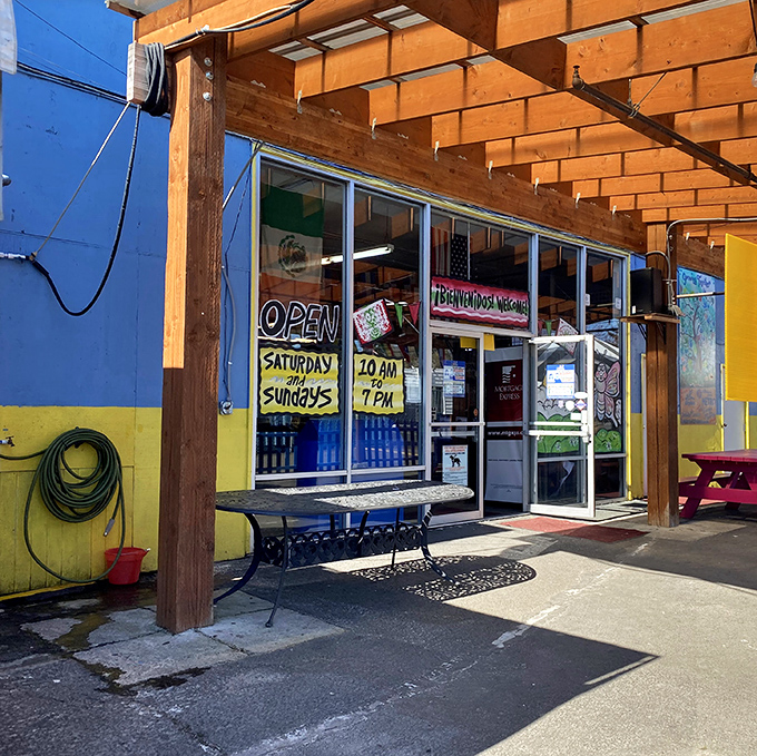 Weekend warriors gather here where "Open Saturday and Sunday" means serious treasure hunting begins.