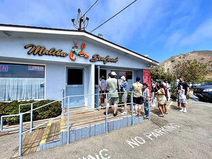 When the line stretches this far, you know the fish inside is worth every minute of anticipation.