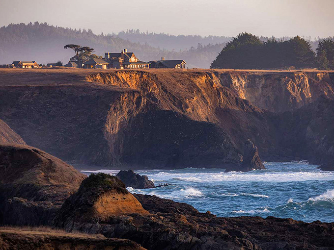 Victorian charm meets rugged coastline in Mendocino. Like a New England fishing village that took a wrong turn and found paradise.