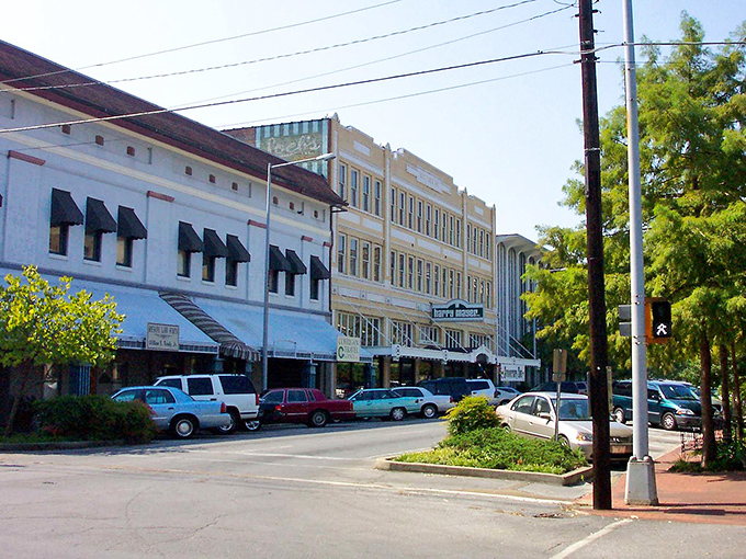 Historic storefronts in Meridian offer small-town charm where your Social Security dollars stretch beautifully.