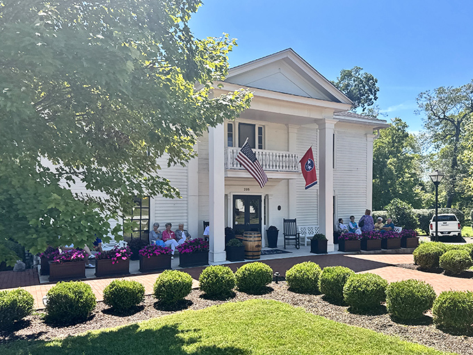 Step into Tennessee history on this brick pathway, where fried chicken dreams and Jack Daniel's-infused dishes await.