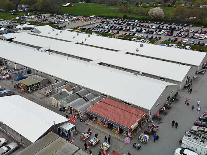 Cars pack the parking lot at Morning Sun Marketplace. Weekend warriors arrive in droves, ready for the thrill of the find&mdash;like Black Friday without the trampling.