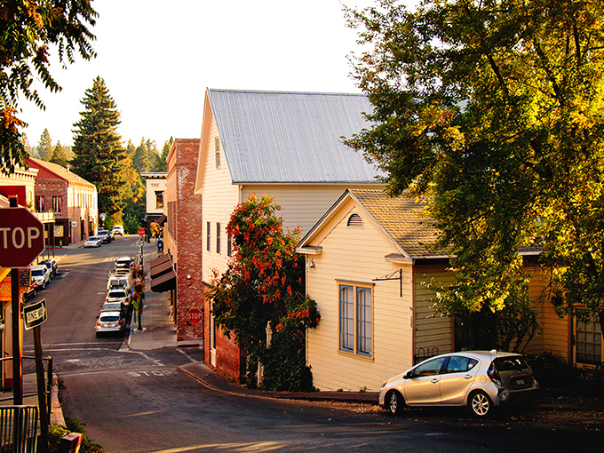 Colorful Victorian-era homes dot Nevada City's hillsides. Like stepping into a living history book where neighbors still chat over white picket fences.