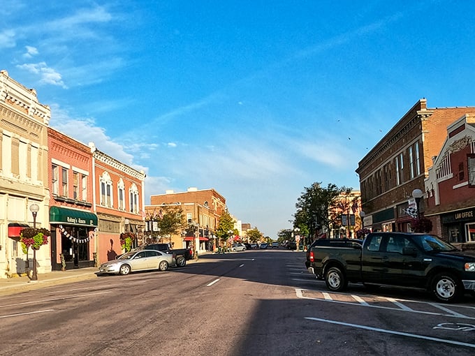 Here's where German heritage meets Midwestern charm in perfect red-brick harmony.