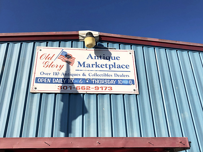 That classic sign says it all &ndash; over 110 dealers of nostalgia await inside this blue haven of collectibles and memories.