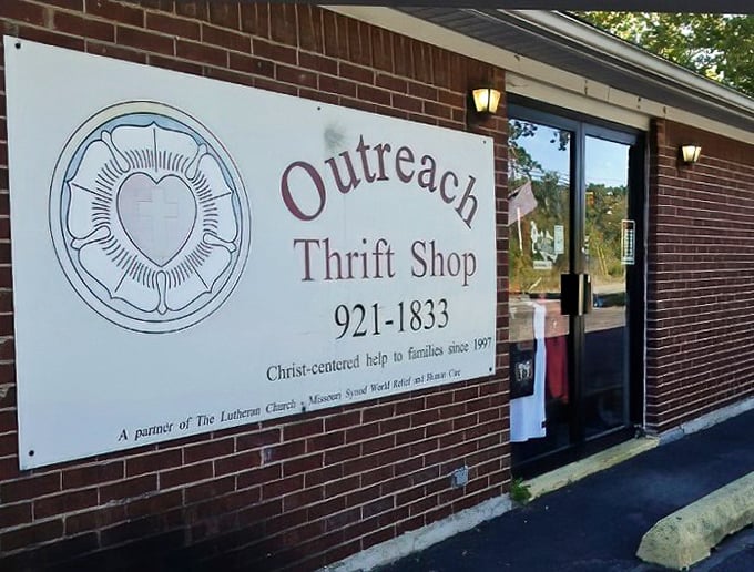 When the sign promises "Christ-centered help," you know you're getting both bargains and good vibes.