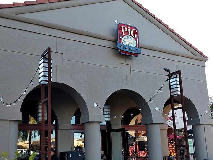 That "Pig in a Pickle" sign isn't just cute wordplay&mdash;it's a beacon calling all barbecue pilgrims home.