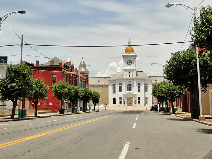 Small-town courthouse squares like this one prove that democracy works best when everyone knows their neighbors' names.