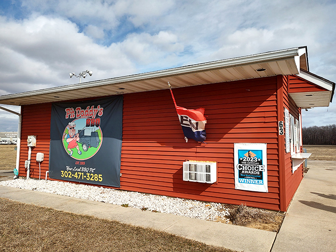 Who needs a fancy building when you've got smoke signals calling hungry folks from miles away? 