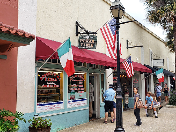 The line forming outside Pizza Time tells you everything you need to know &ndash; some things are worth the wait!