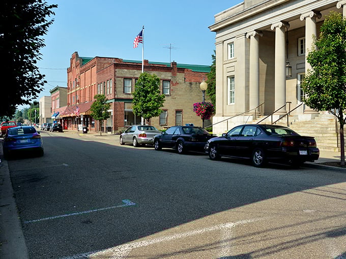This classic American main street in Point Pleasant offers small-town charm without the big-city price tag. Those brick buildings have stories to tell!