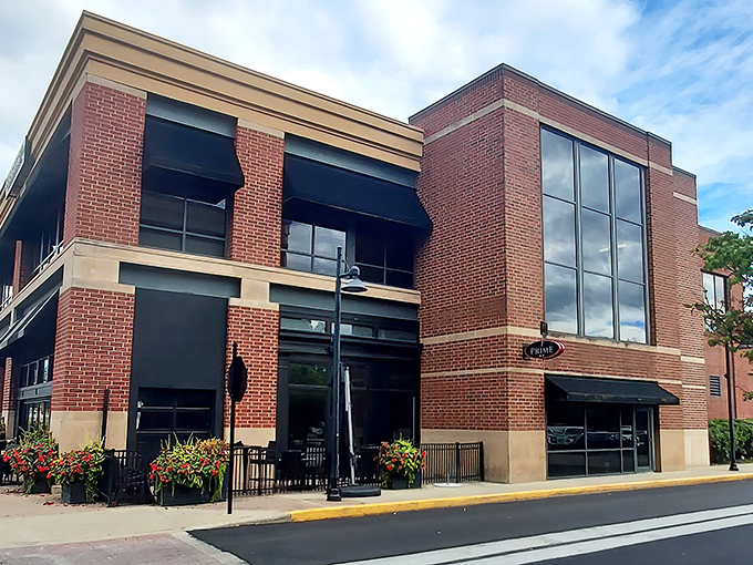 Prime 47's modern architecture houses old-school steak mastery that would make Ron Swanson weep with joy.