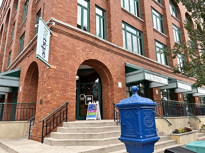 Classic Milwaukee architecture houses modern thrift magic where yesterday's fashion becomes today's smart shopping choice.