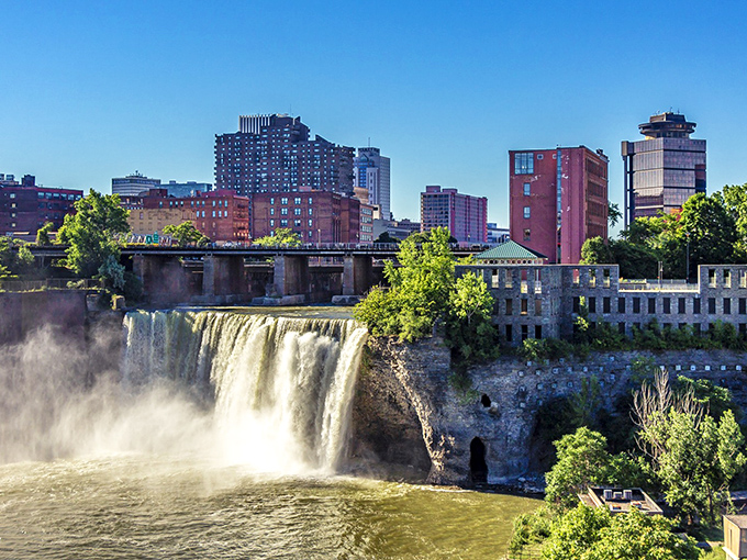 High Falls thunders through Rochester's heart, proving nature's the best entertainment that money can't buy.