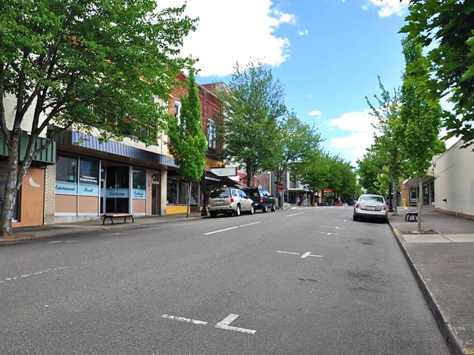 Tree-lined streets and classic storefronts make Roseburg's downtown feel like stepping into a simpler, friendlier time.