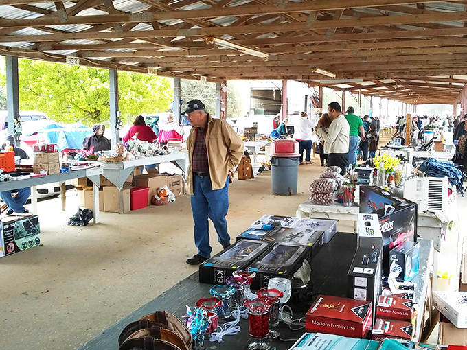 Under these protective rafters, weekend warriors gather to hunt for deals that make hearts sing.