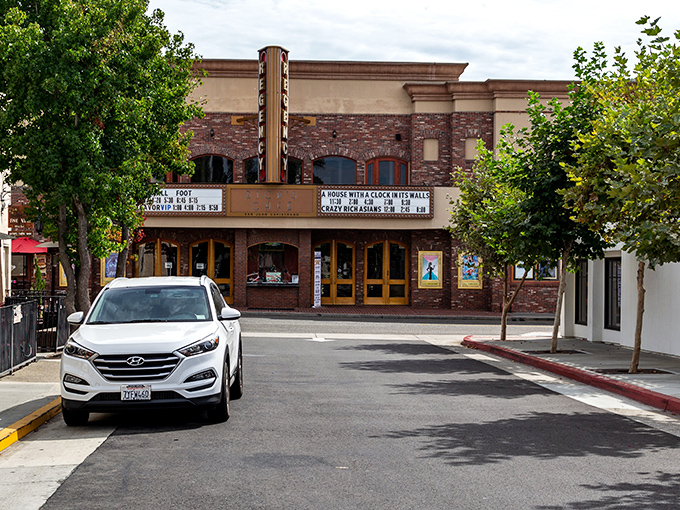 The historic Regency Theater stands proudly on San Juan Capistrano's main street. Like a well-preserved classic film star who refuses to retire.