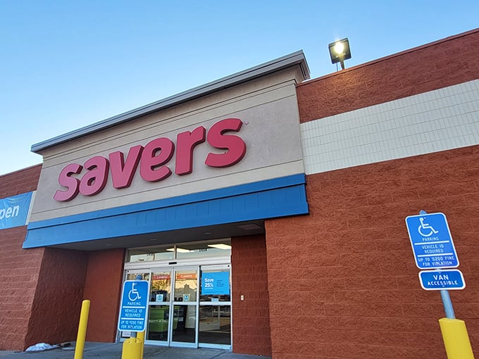 This unassuming entrance hides a universe of possibilities where $35 can transform your wardrobe and your home d&eacute;cor.