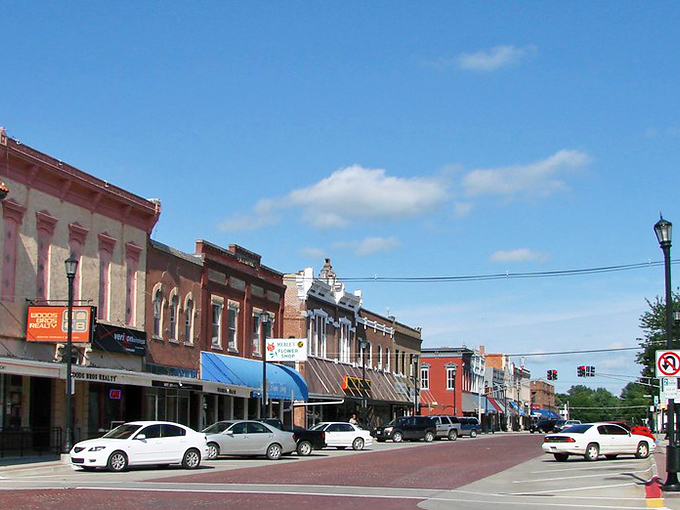 Brick storefronts line Seward's main street like a Norman Rockwell painting come to life, complete with that iconic water tower watching over everything.