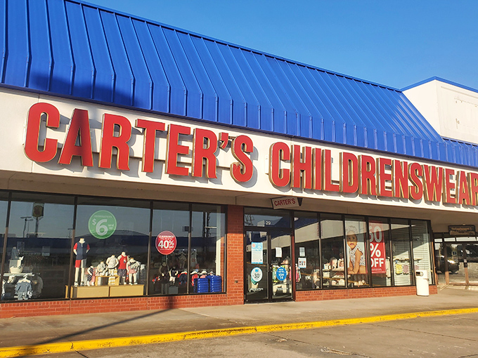 Carter's Childrenswear: where grandparents earn their "favorite" status. Those tiny outfits are impossible to resist at outlet prices!