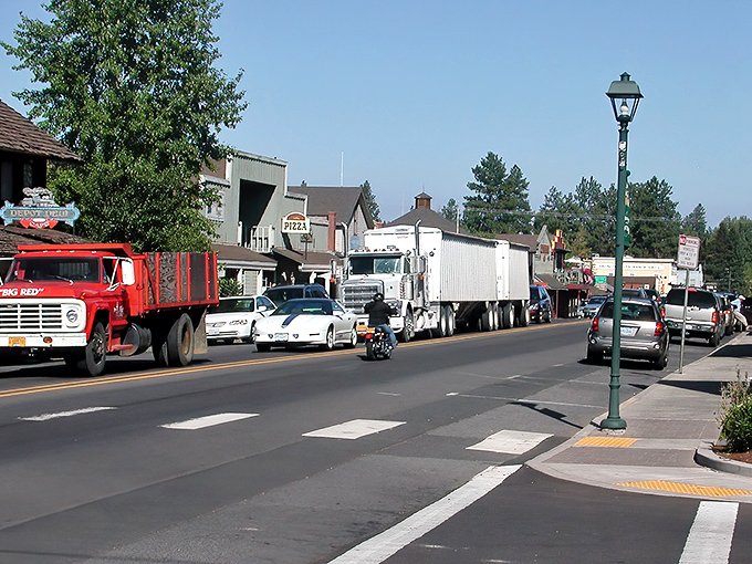 Main Street in Sisters looks like the Old West got a fresh coat of paint and decided to stay for the mountain views.