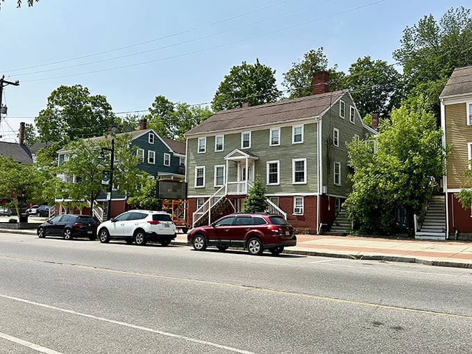 Historic homes line the streets where affordable living meets New England character beautifully.