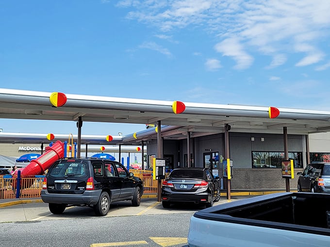 Pull up and let the good times roll at this retro drive-in paradise.