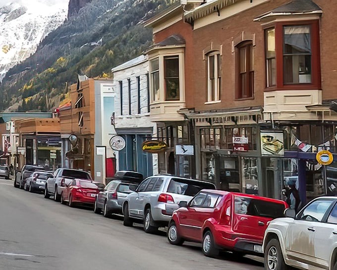 Victorian charm meets rugged mountains in Telluride, where every storefront tells a story of Colorado's mining past.