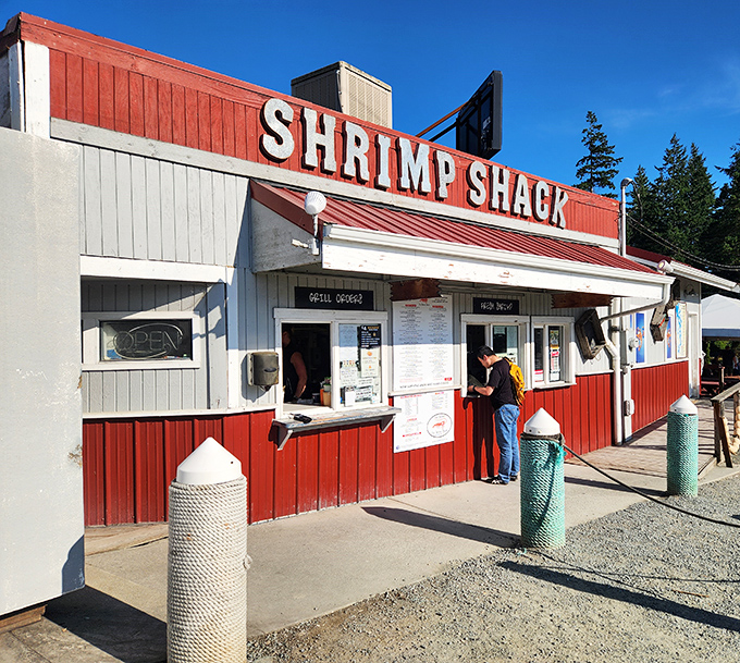 Don't judge this weathered roadside gem by its cover - the shrimp here tastes like it just leaped from the ocean.