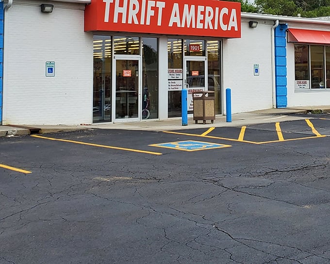 Simple storefronts often hide the best bargains - this Thrift America proves that theory perfectly.