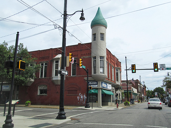 That fairy-tale turret on the corner building? Pure small-town Pennsylvania magic that big cities just can't bottle.