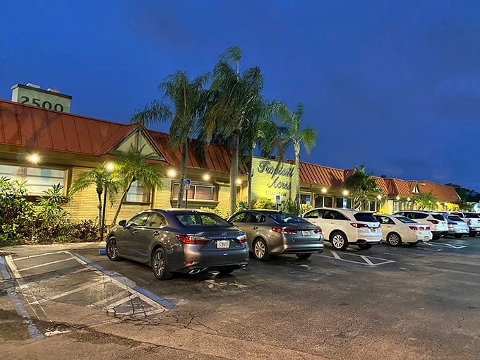 When the lot's this full on a weeknight, you know something special is happening inside those walls.