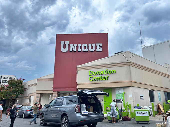 Donation day at Unique! One shopper's spring cleaning becomes another's jackpot in this thrifter's paradise.