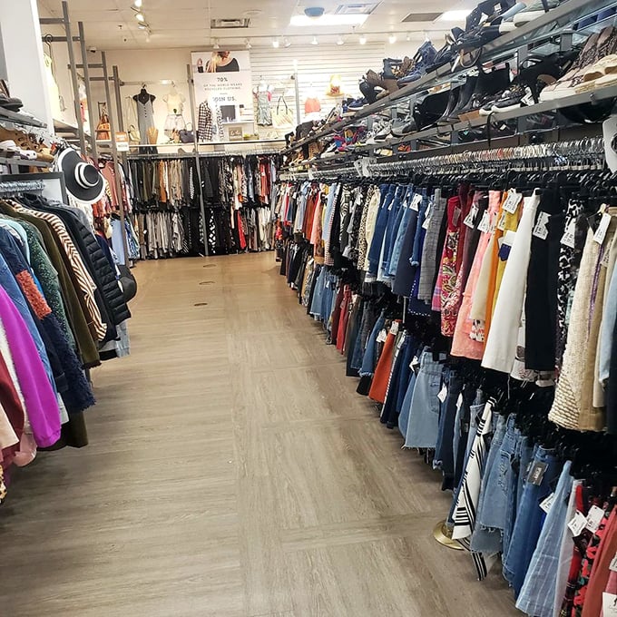 Racks upon racks of fashion finds that don't scream "someone else wore me first." This ain't your grandma's thrift store!