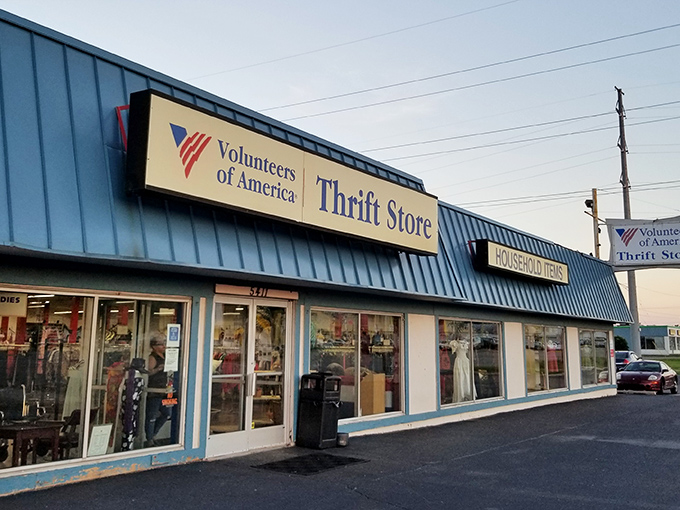 That iconic blue and white storefront promises a treasure hunt that could easily consume your entire afternoon. Bring snacks!