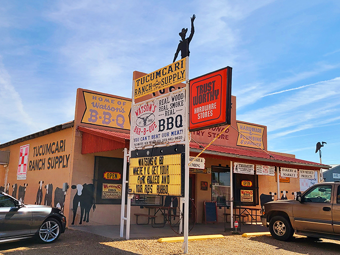 The sign doesn't lie&mdash;real wood, real smoke, real BBQ. Watson's roadside charm is matched only by its mouthwatering meats.