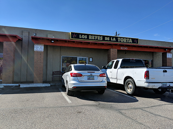 The restaurant's exterior might not win architectural awards, but locals know true culinary treasures often hide in plain sight.