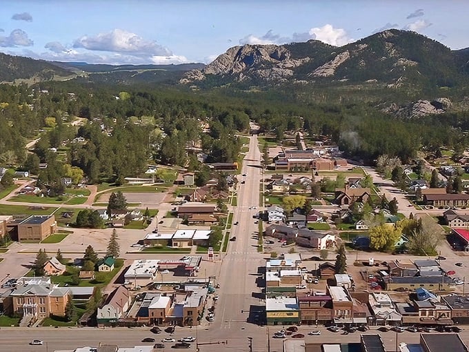 Life from above looks pretty good in Custer. The town unfurls like a welcome mat against the dramatic backdrop of Black Hills granite peaks.