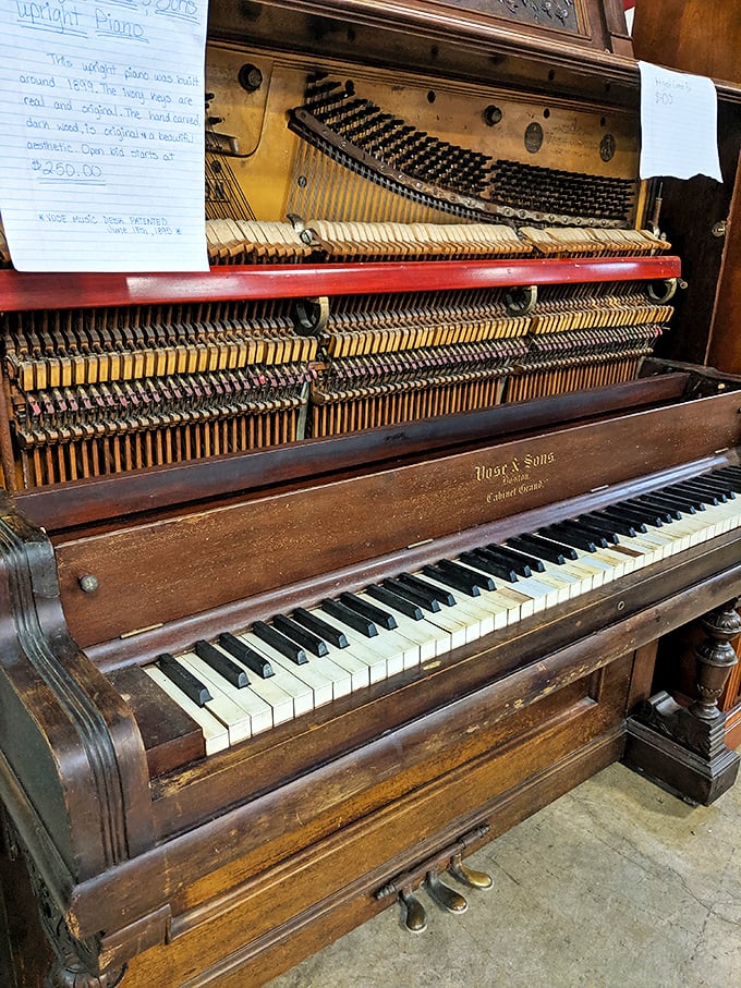 This century-old upright piano isn't just furniture&mdash;it's a time machine with keys. Each yellowed ivory holds stories of parlor songs and family gatherings.
