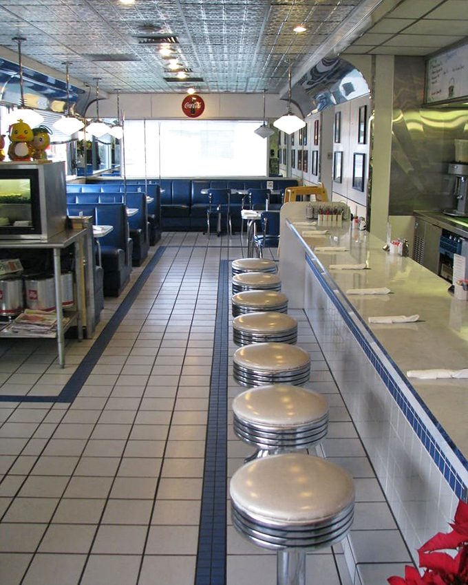 Classic Americana in every corner&mdash;those spinning counter stools aren't just seats, they're time machines to when calories were just happy little numbers.